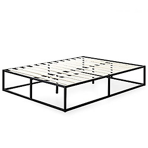 ZINUS Joseph Metal Platforma Bed Frame / Mattress Foundation / Wood Slat Support / No Box Spring Needed / Sturdy Steel Structure, Queen