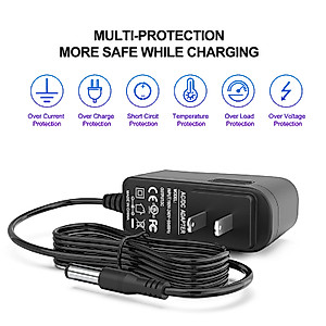 15V 1A Car Jump Starter Charger Compatible with Peak 450A 500A 600A 800A 1000A Peak Schumacher TACKLIFE T6 DBPOWER DJS50 GOOLOO Portable Car Jump Starter Charger Power Cord