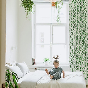 Tbestmax 315 Feet 48 Pack Artificial Ivy Leaf Plants, Green Vine Leaves, Greenery Hanging Garland, Fake Foliage Flowers for Home Kitchen Garden Office Wedding Wall Decor