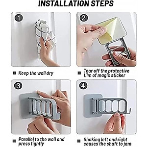 Géneric Drying Racks for Laundry Foldable, No Hole Punching No Trace Installation, Laundry Drying Rack Wall Mount, Hanging Storage Rack for Balcony, Mudroom, Bedroom (Size : PABS-2PCS)