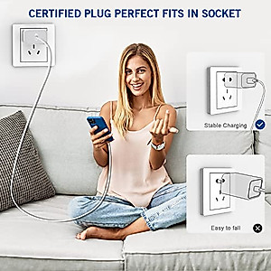 iPhone Fast charger, 20W[Apple MFi Certified] USB Type C Fast Charging Block Power Delivery Apple Fast Charger Lightning Charger with 3.3ft Lightning Cable for iPhone 13 Pro Max Mini 12 Pro 11 XS X XR
