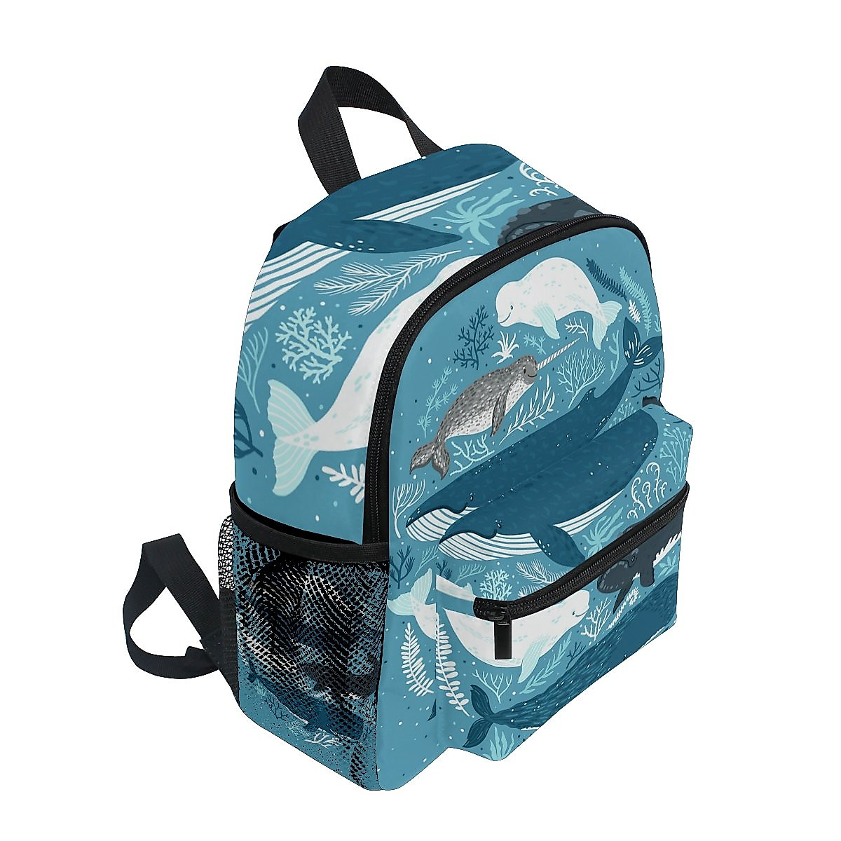 My Daily Kids Backpack Whales Sea Coral Nursery Bags for Preschool Children