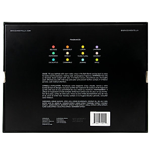 Grace & Stella Organic Bath Bombs Women (12 XL Bath Bombs) Natural, Vegan - Bath Bombs Set - Natural Bath Bombs with Essential Oils - Natural Bath Bombs for Women Relaxing Valentines Gifts for Women