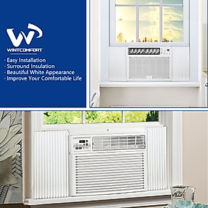 Wintcomfort Window Air Conditioner Side Panel Insulated Foam Kit, All Season Protection Side Panels for Window AC, 17" x 9" x 7/8", White