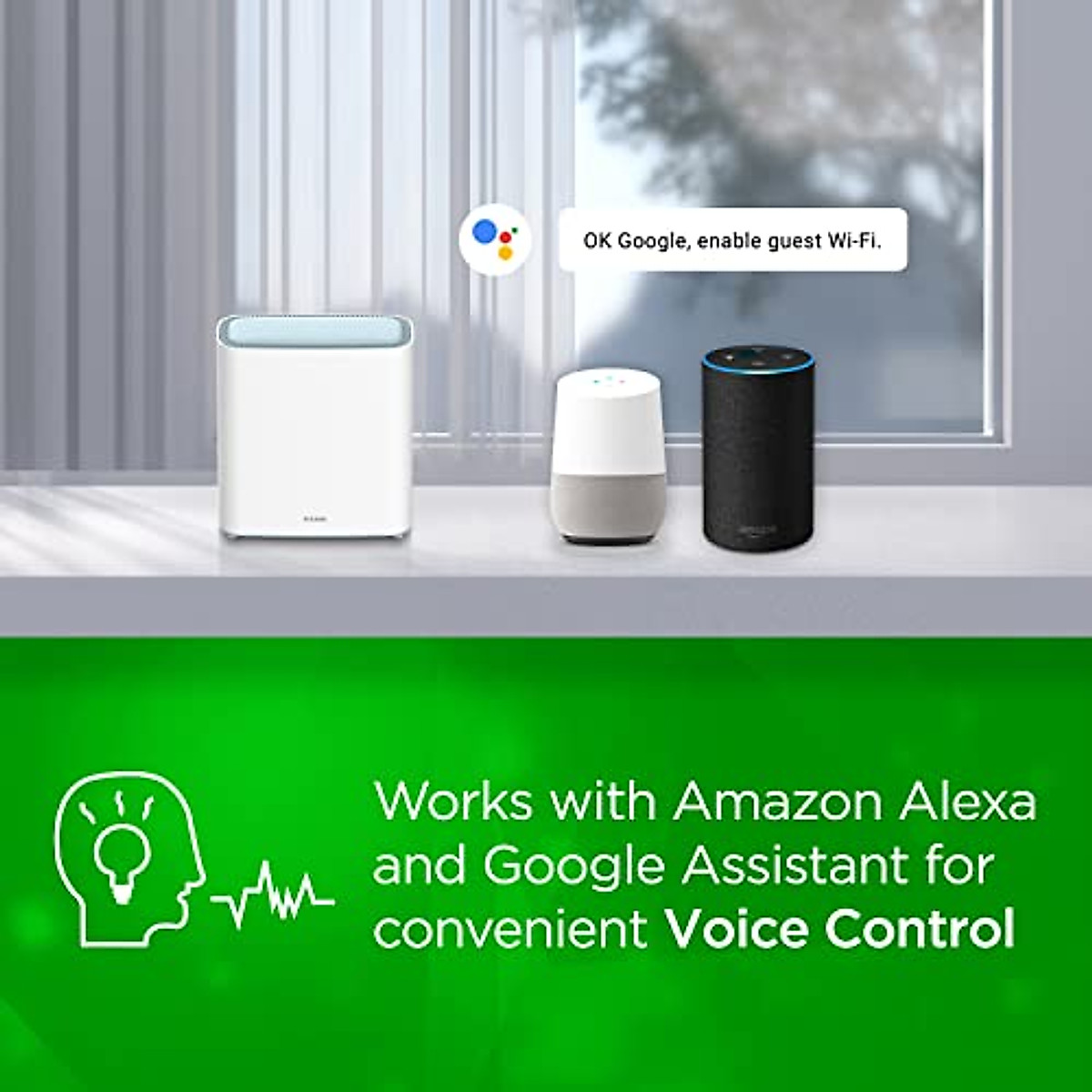 D-Link M32, Eagle Pro AI WiFi 6 Lifestyle Router - Smart Wireless Internet Network, Compatible with Alexa and Google, AX3200