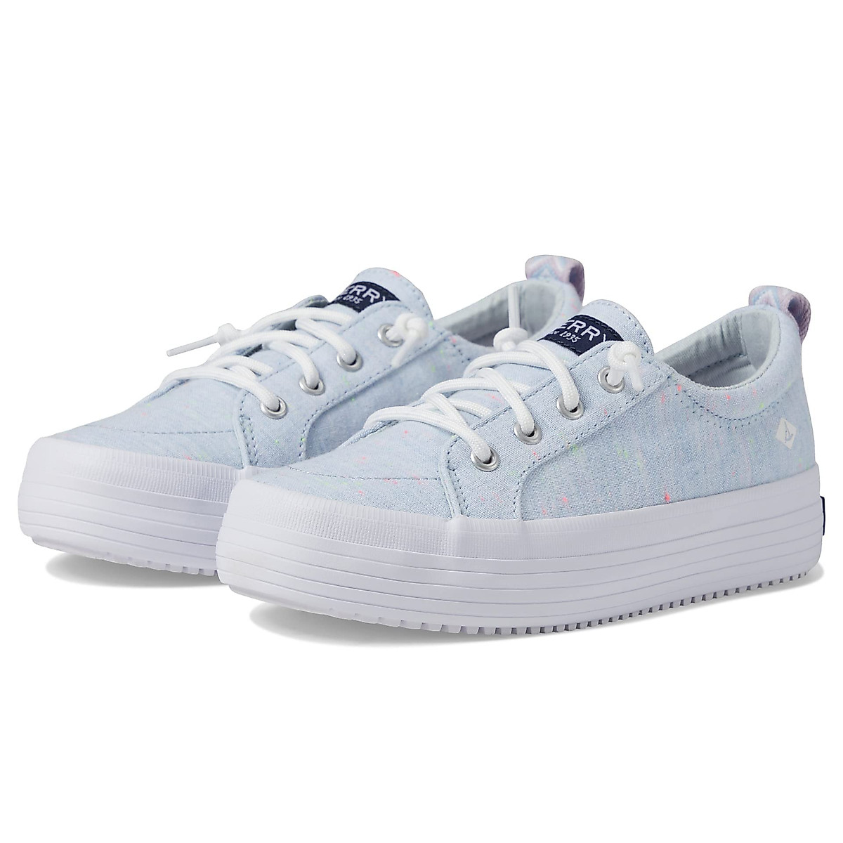 Sperry Crest Vibe Platform Sneaker, Blue, 13 US Unisex Big Kid