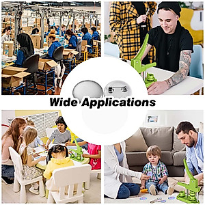 500 Sets Round Button Parts Supplies for Button Badge Machine Using 1" Badges DIY Arts Crafts Supplies