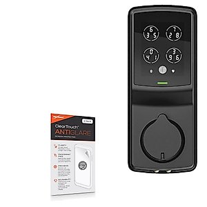 BoxWave Screen Protector Compatible with Lockly Guard Fingerprint Deadbolt (728FZ) - ClearTouch Anti-Glare (2-Pack), Anti-Fingerprint Matte Film Skin