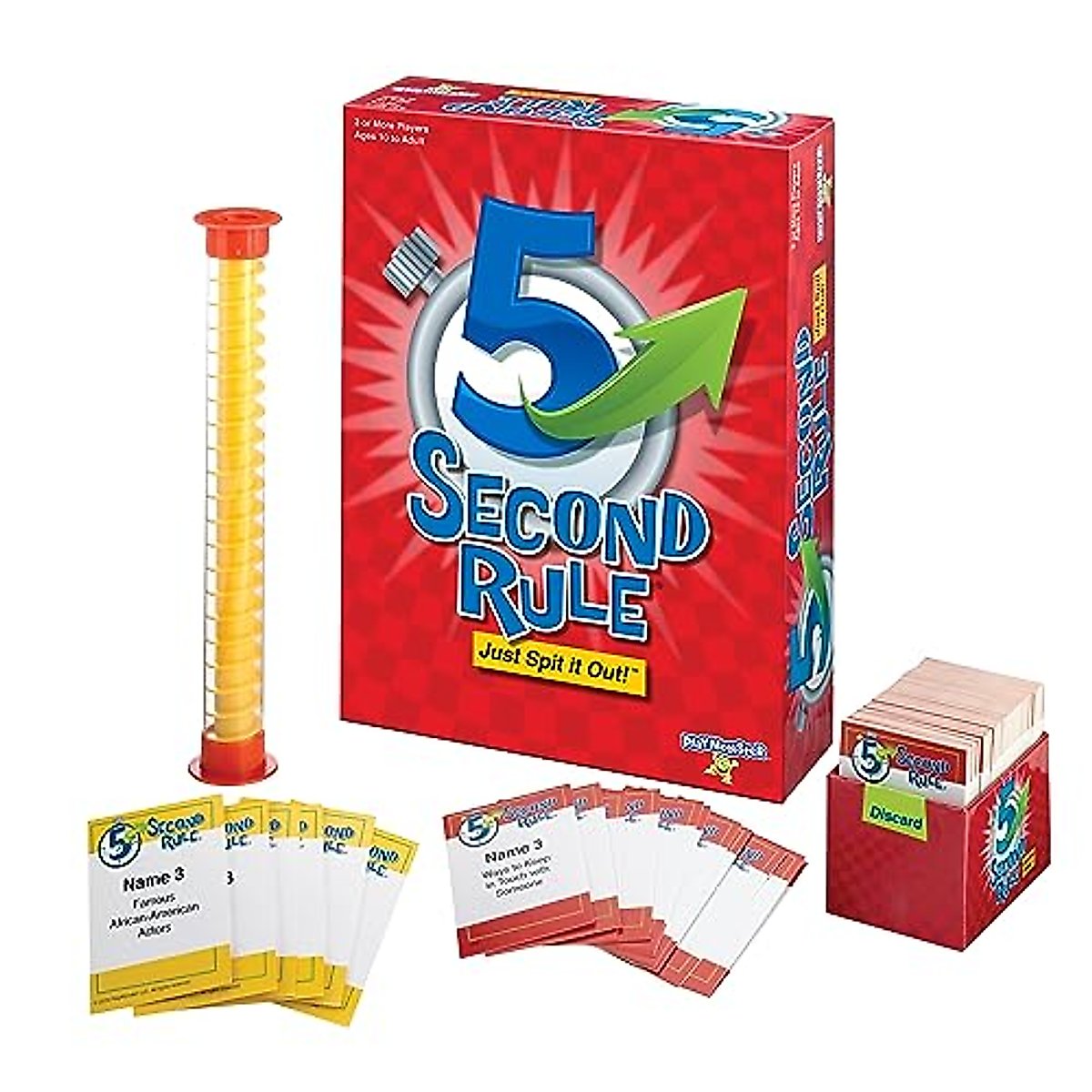 5 Second Rule Game - Simple Questions Card Game for Family Fun, Party, Kids, Travel, Game Night & Sleepovers - Think Fast and Shout Out Answers - For Ages 10+