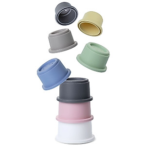 Mr. Pen- 8 Pcs, Baby Stacking Toys/Cups, Nesting Cups, Stackable Cups for Baby and Toddler