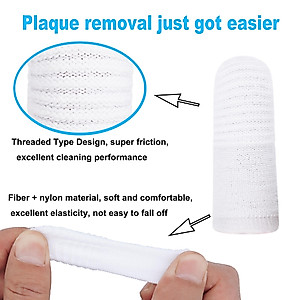 PenVinoo 20 PCS Dog Toothbrush Pet Toothbrush Finger Toothbrush cat Toothbrush Washable & Comfortable & Durable 1 Set for 2 Fingers(20)