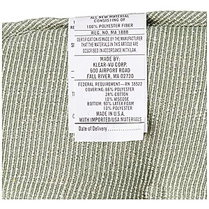 Klear Vu Omega Non-Slip Universal Chair Cushions for Dining Room, Kitchen and Office Use, U-Shaped Skid-Proof Seat Pad, 15x16 Inches, 4 Pack, 17 Celadon