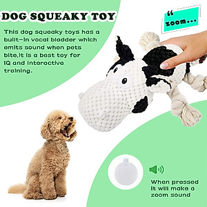 YYDSFEIOU Stuffed Dog Toys for Medium Dogs, Interactive Squeaky Dog Toys Chew Toy Durable Plush Dog Toys for Boredom and Stimulating Puppy Toys Pet Toys with Crinkle Paper for Small Medium Large Dogs