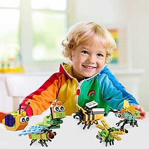 JOYPRO 12 Small Animals Building Blocks Sets for Kids Surprise with 12 in 1 Insect Animal Set Goodie Bags for Birthday Gift, Party Favors, Classroom Prizes (12 Box)