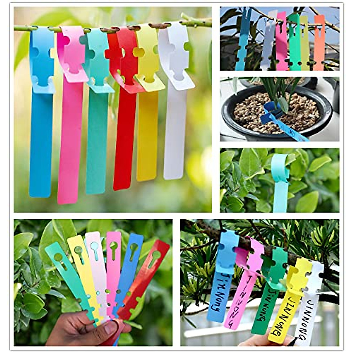 Kecoya 600 PCS Plastic Plant Tree Tags - Waterproof & Adjustable Labels
