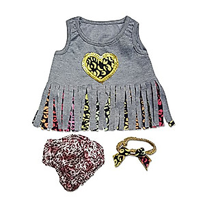 Wild and Free Party Outfit Fits Most 14" - 18" Build-a-Bear and Make Your Own Stuffed Animals