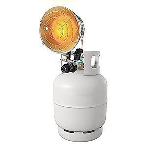 ROVSUN 15,000 BTU Propane Tank Top Heater, Portable Propane Gas Infrared Heater with Tip-over Switch & Safety Shut-off Valve for Outdoor Camping Fishing Backyard Patio (Propane Cylinder not Included)