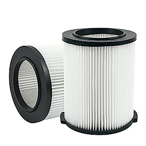 Reinlichkeit VF4000 Replacement Filter for 5-20 Gallons and Larger Vacuum Cleaner, Replacement VF4000 Filter (2 Pack)