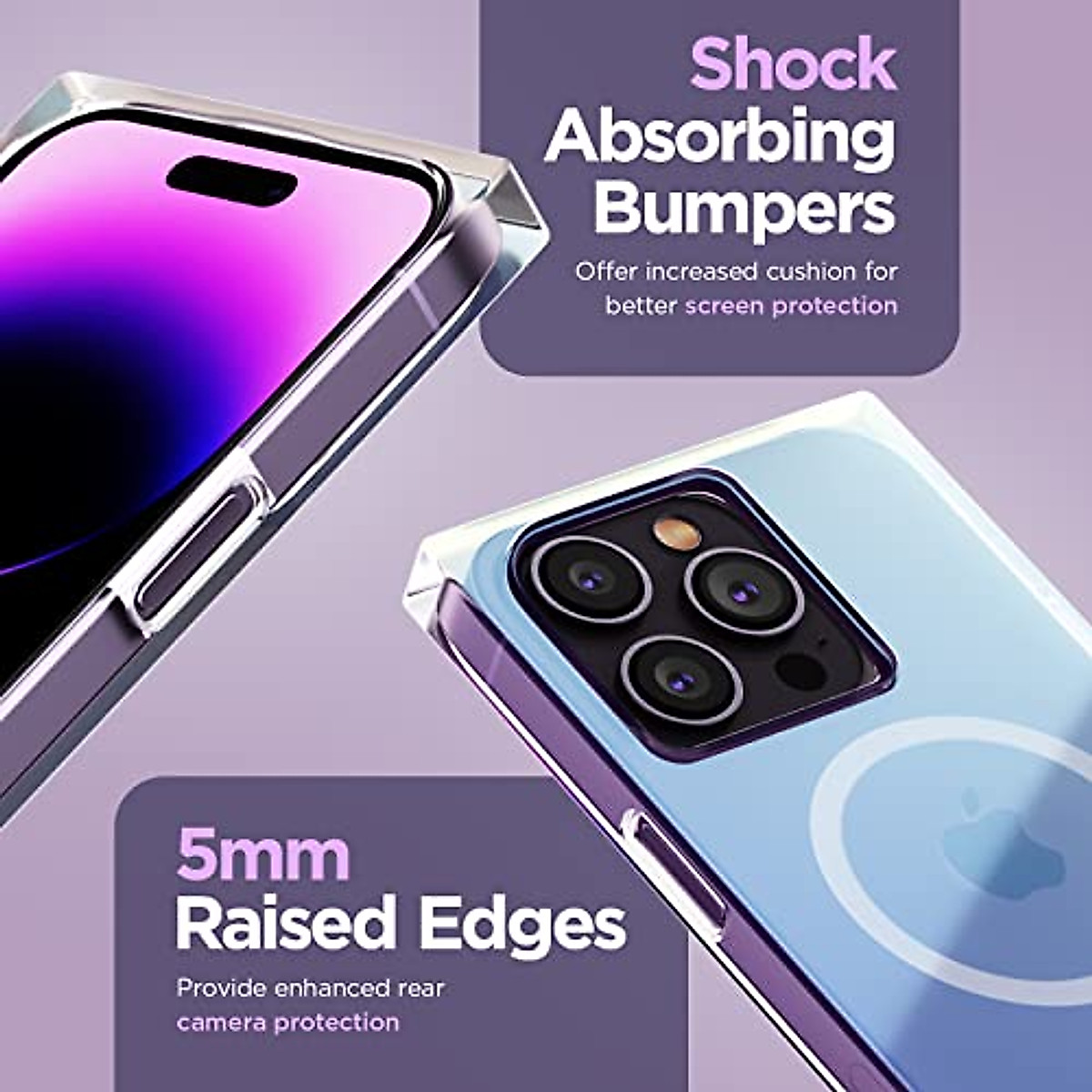 Case-Mate BLOX iPhone 14 Pro Max Case - Rainbow Frosting [10ft Drop Protection] [Compatible with MagSafe] Magnetic Cover with Edges for iPhone 14 Pro Max 6.7", Anti-Scratch, Shockproof