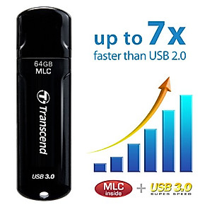 Transcend 32GB, JF750, MLC, USB3.0, Black