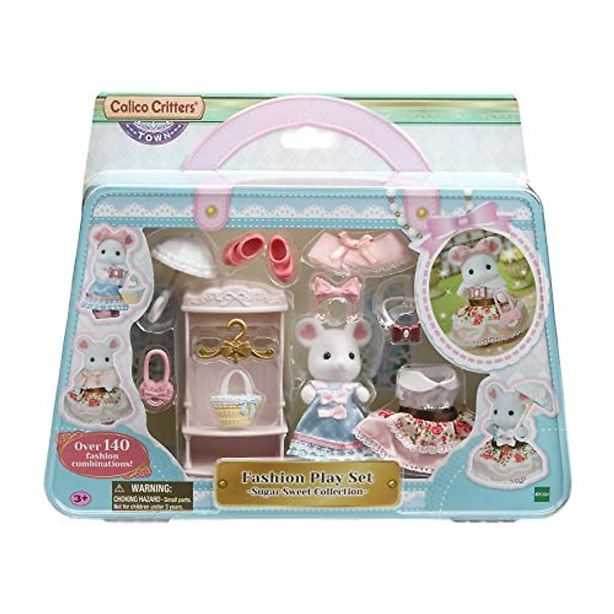 Calico Critters Fashion Playset, Town Girl Series - Sugar Sweet Collection - Unleash Fashion Creativity with This Stylish Playset!