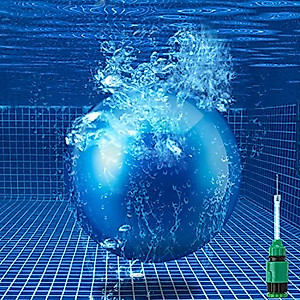 Swimming Pool Underwater Ball, Pool Toys Water Ball Games, 9 Inch Pool Balls with Water Filling Adapter, Underwater Pool Ball for Adults Teens Family Pool Summer Gifts (Blue)