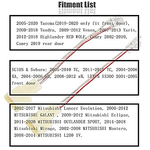 RED WOLF Replacement for 2000-2019 Toyota and Scion, Camry, 4Runner, Subaru 2012-2019 Car Door Speaker + Dash Tweeter Wire Adapter Connector Harness