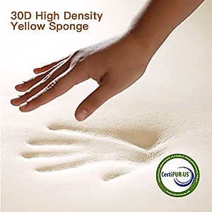 CHUVIAN Folding Mattress, Tri-fold Memory Foam Mattress Topper with Washable Cover, Foldable Mattress Topper for Camping, Guest - CertiPUR-US Certified - Twin Size, 39" x 75"