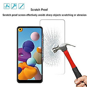 Ailun Screen Protector for Galaxy A21 3 Pack Tempered Glass Ultra Clear Anti-Scratch Case Friendly