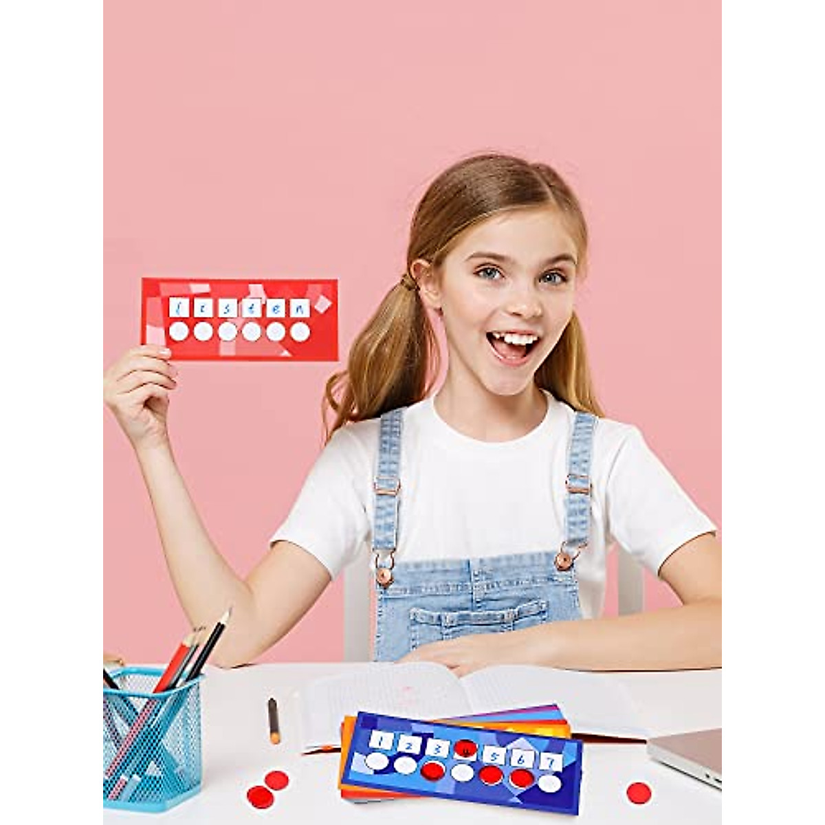 136 Pieces Sound Box Mats and Chips Set 36 Pieces Dry Erase Mats and 100 Pieces Chips, Phonemic Awareness Reading Games Supplies for Teacher Classroom Reading Writing Materials (136 Pieces)