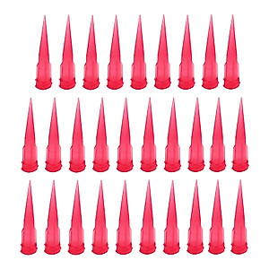 Auniwaig 120PCS Plastic Tapered Pinhead 25 Gauge TT Adhesive Dispensing Tip 1.6mm Tip ID Smoothflow Tapered Tips Dispensing Needle Tips Accessory Parts for Glue Epoxy Dispensing