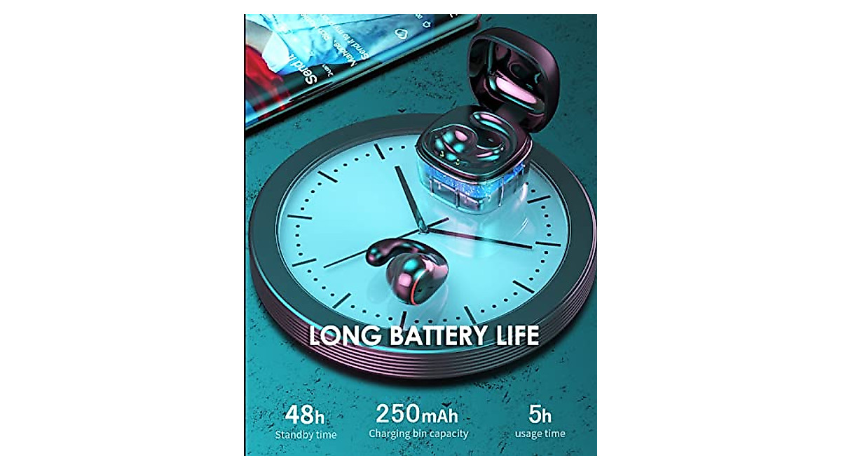 Xmenha Wireless Open Ear Headphones - Safe, Comfortable, Long Battery