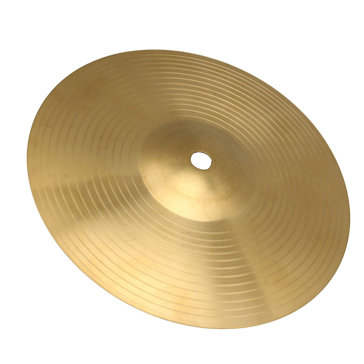 Lovermusic Golden Diameter 8 Inch Drum Cymbal Brass Alloy Crash Percussion Accessories for Drum Kit Suitable for Novices （Small）