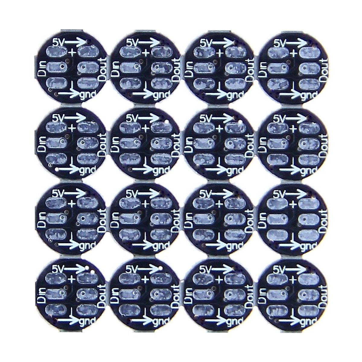 ALITOVE 100pcs WS2812B Addressable 5050 Smart RGB LED Pixel Light on Black Heat Sink PCB Board 5V DC Compatible with Raspberry Pi for DIY Lighting Project