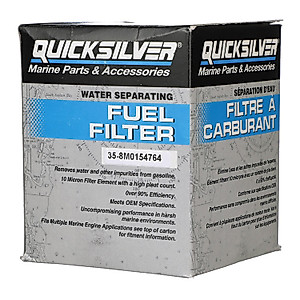 Quicksilver 8M0154764 Water Separating Fuel Filter for Select Honda and Suzuki Outboards