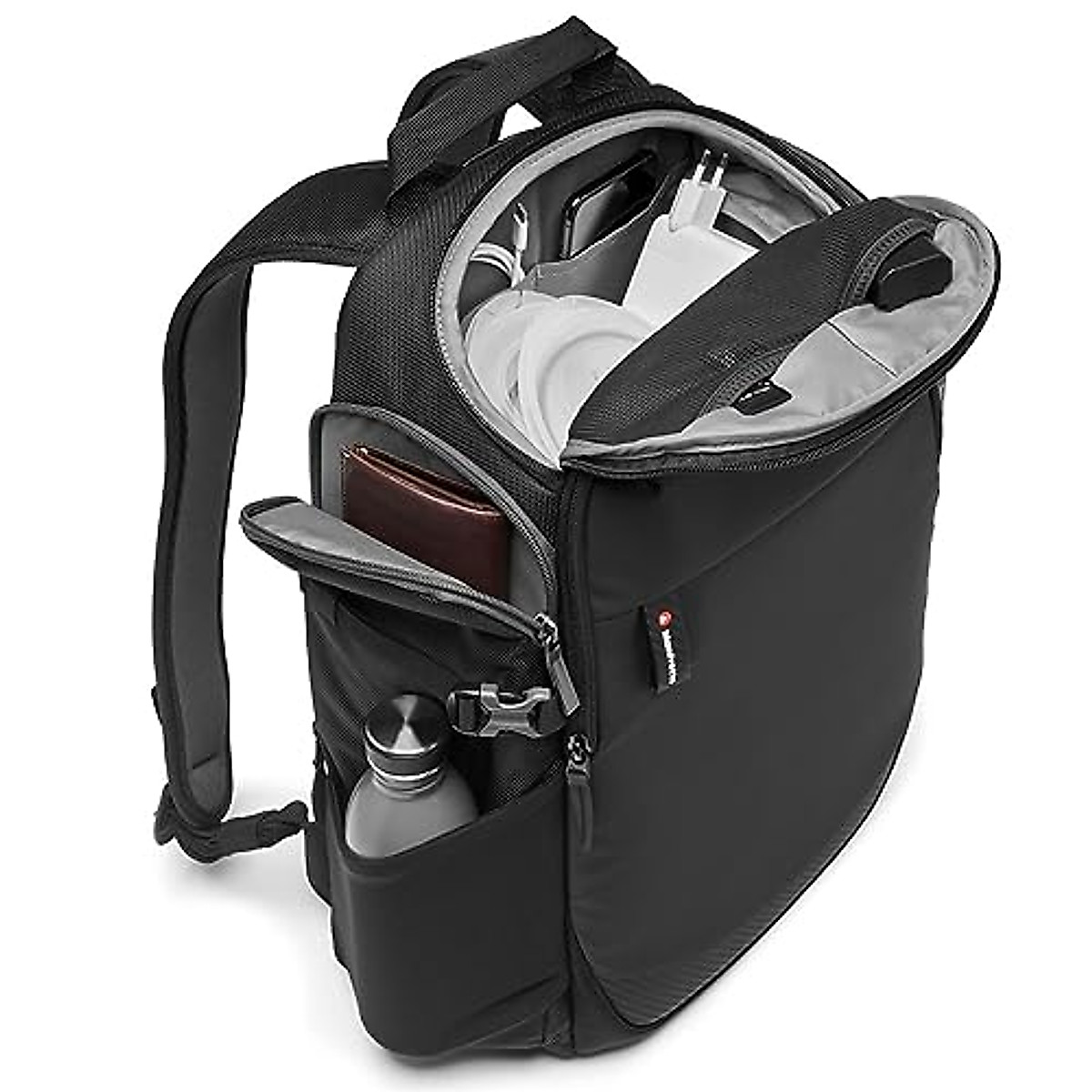Manfrotto MB MA2-BP-BFR Advanced Befree Camera Backpack, Fits 15 Inch Laptop, Rear Access, Expandable Side Pocket for Travel Tripod, for DSLR/Mirrorrless/CSC/Drone and Standard Lenses - Black