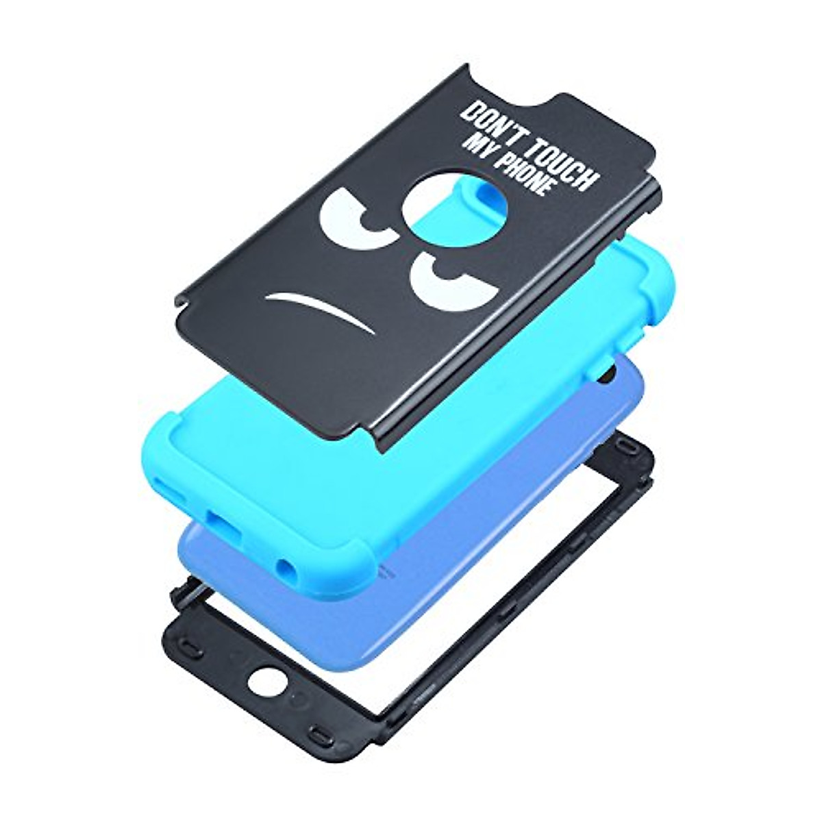 iPod Touch 7 Case, iPod Touch 6th Generation Case,SAVYOU 3 in 1 Combo Hybrid Impact Resistant Shockproof Case Cover Protective for iPod Touch 5/ 6th / 7th Generation