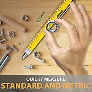 Gifts for Men Multitool Pen - Stocking Stuffers for Men Gifts for Dad Unique Christmas Gifts for Men Who Have Everything Pocket Multi Tool Cool Gadgets for Men Husband Boyfriend Mechanic Tools for Men