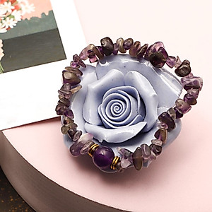 Manfnee To My Love/To My Mom Bracelet Irregular Beads Stone Bracelets for Women Gifts for Lady