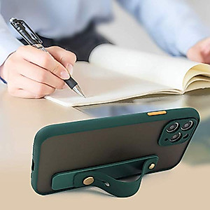 Removable and Reusable Cell Phone Grip Strap, Yetaida Telescopic Finger Kickstand Bracket Universal Silicone Phone Holder Stand and Portable Finger Loop for Most Smartphones Case (White)