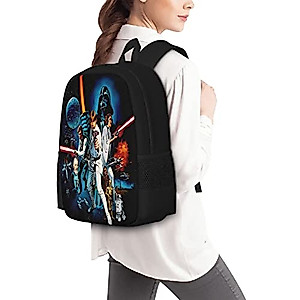 Wars on planet Fashion Travel Backpack Student Backpack Cartoon Backpack Notebook Backpack Large Capacity 17-Inch Backpack