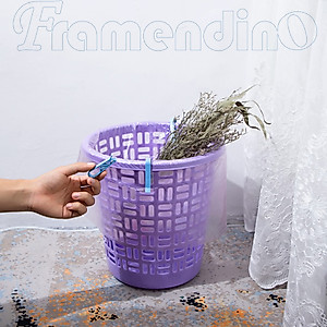 Framendino, 10 Pack Garbage Bin Clips Trash Bag Clips Plastic Washroom Trash Can Bag Clips Waste Basket Garbage Bin Clamp Rubbish Bag Clips Anti-Slip Fixation Clip Holder for Home Office