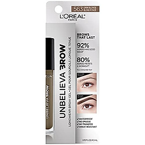 L'Oreal Paris Unbelieva-Brow Longwear Waterproof Tinted Brow Gel, Dark Blonde