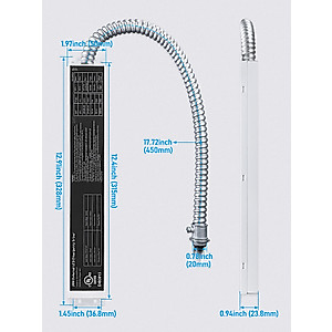 LEONLITE 25W LED Emergency Driver, 100-347VAC, 170VDC Output, UL Listed, Emergency Driver with Battery Backup, Fit for 25W-200W LED Fixtures, 90mins Power Supply for High Bay Lights, Pack of 4