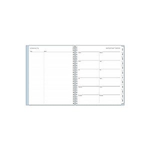 2024 Blue Sky 8.5-inch x 11-inch Weekly & Monthly Planner, Blue (143699)