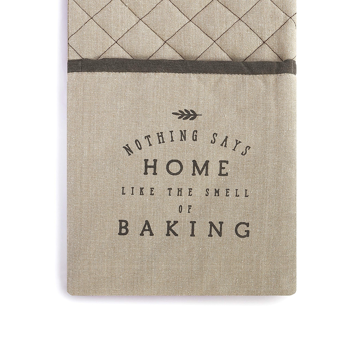 Smell of Baking Natural Brown 30 x 8 Cotton and Polyester Double Oven Mitt