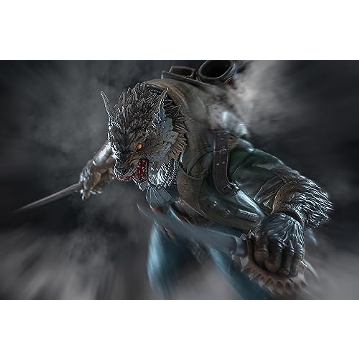 RAYGE3LOV Maestro Union FuRay Planet Blade Master Weng 1/12 Scale Figure 8.5in Furry Action Figures,Furay Planet Series weretiger Blade Master Weng wave3 weretiger,Orcs,Beastmen