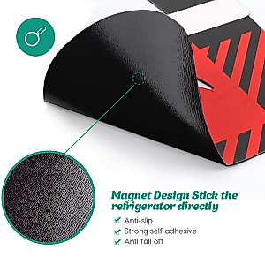 D-FantiX Christmas Gnomes Magnet Set, 21 Pcs Refrigerator Fridge Magnets Strong Swedish Tomte Gnome Holiday Scandinavian Magnetic Christmas Decorations for Metal Door, Cabinets