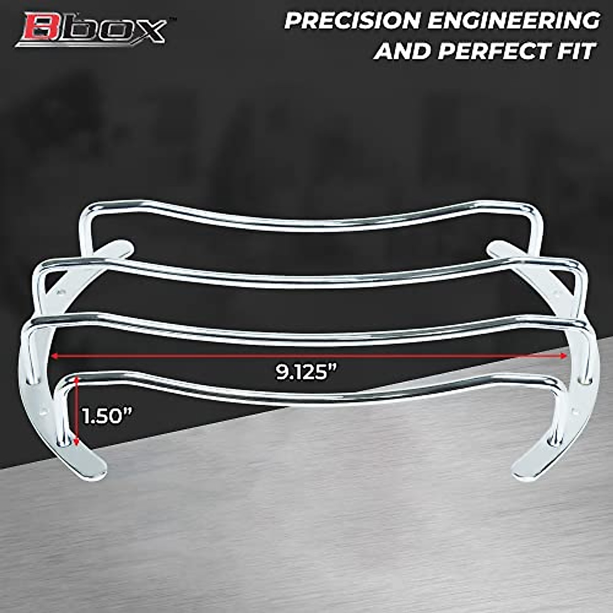 Bbox S-10G 10" Universal Chrome Subwoofer Grill, 1 Piece