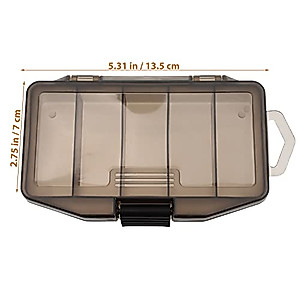 LIOOBO Fishing Tackle Case Fishing Tackle Box 2Pcs Fishing Gear Boxes Fish Hook Containers Storage Boxes Fishing Gear Supplies Snackle Box Container Fishing Fishing Tackle